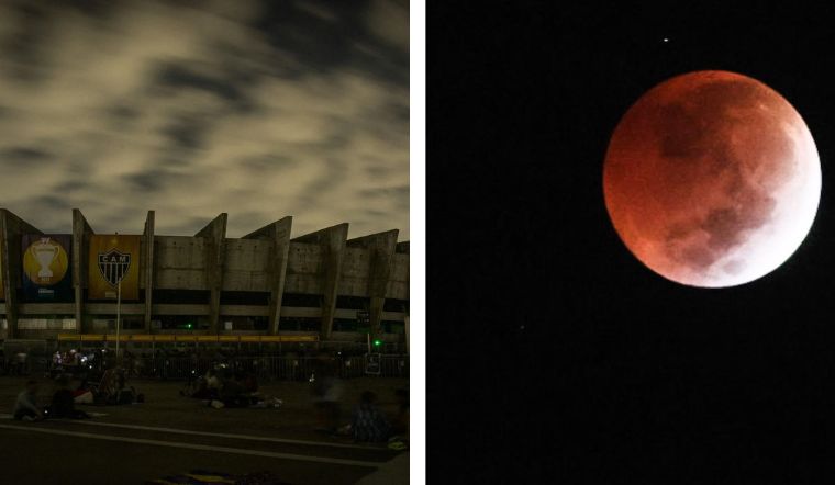 Super Lua de Sangue encanta BH durante eclipse total